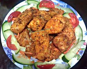 Fish Fritters with Chilly and Salt | Foodival